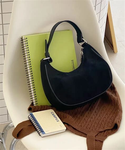 당일출고 스웨이드 반달 토트백