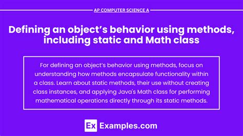 Unit 24 Defining An Objects Behavior Using Methods Including