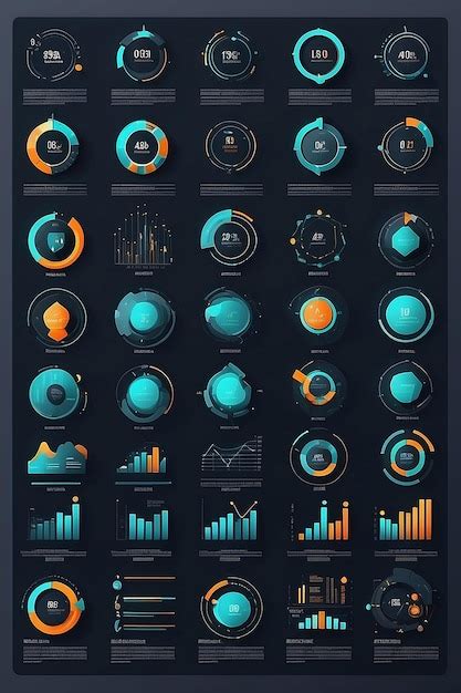 Premium Photo Business Data Visualization Process Chart Abstract