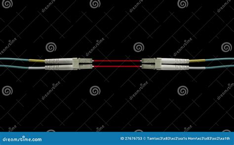 Optical LC Patch Cord With White Connector Stock Image Image Of Internet Media 27676753