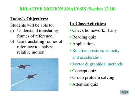 Ppt Relative Motion Analysis Section 12 10 Powerpoint Presentation