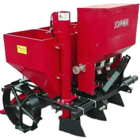 Farm Sowing Machine 2cm 2 Double Rows Potato Planter With Fertilizer