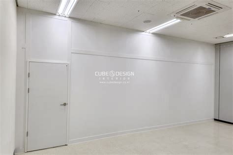 용인 래핑칸막이공사 10평 큐브디자인