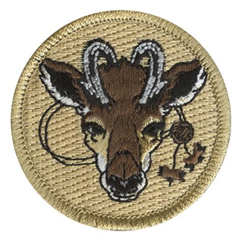 Wood Badge Antelope With Beads Scout Patrol Patch