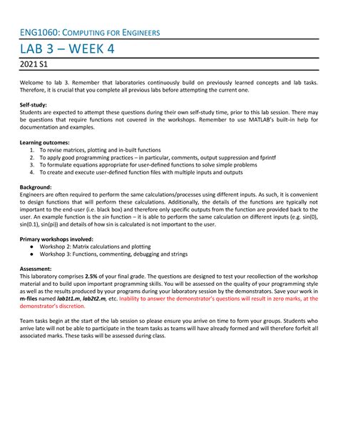lab3 questions lab eng1060 computing for engineers lab 3 week 4