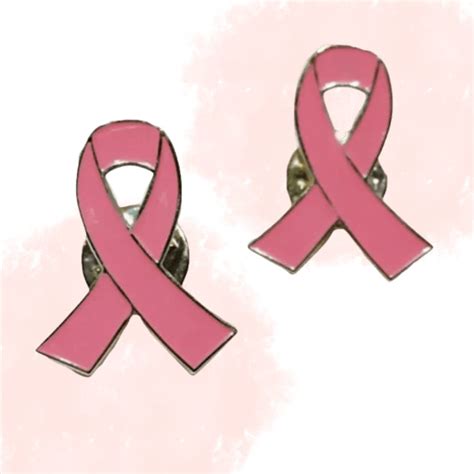 Pink Ribbon Brooch Breast Cancer Pins Breast Cancer Awareness Enamel
