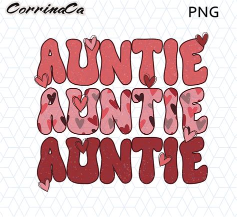 Auntie Heart Png Auntie Valentines Png Retro Valentines Pn Inspire