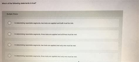 solved which of the following statements is true multiple
