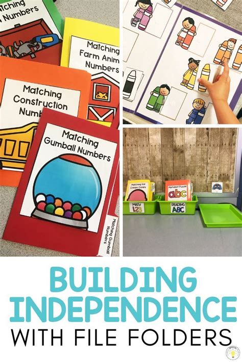 using basic skill file folders to build independence with free