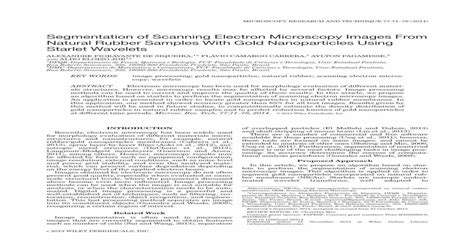 segmentation of scanning electron microscopy images from natural rubber