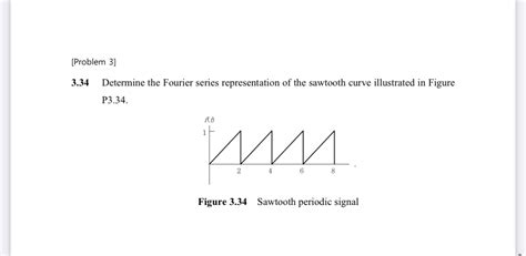 Solved [problem 3]3 34 ﻿determine The Fourier Series