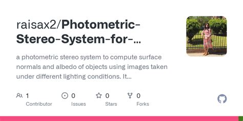 Github Raisax2photometric Stereo System For Surface Orientation And