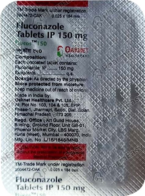 Fungiban 150 MG Tablet (1): Uses, Side Effects, Price & Dosage | PharmEasy