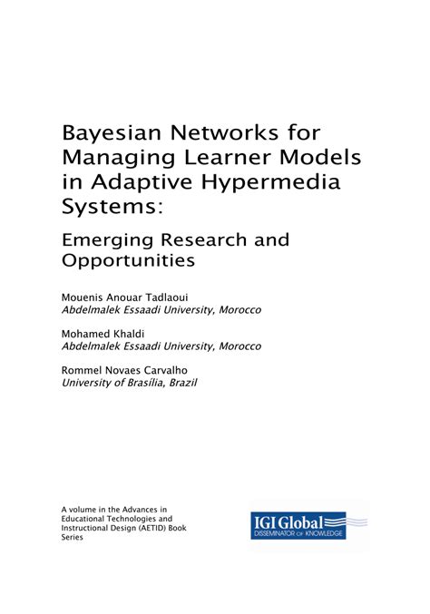 Pdf Bayesian Networks For Managing Learner Models In Adaptive Hypermedia Systems Emerging