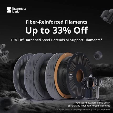 New Ppa Cf Filament And High Performance Filament Sale Announcements Bambu Lab Community Forum