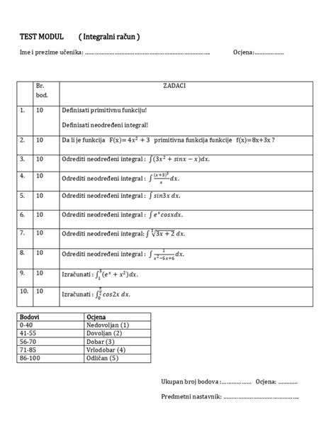 Modul Integrali Pdf