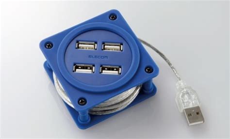 Elecom Retractable USB Hub U H FC S Acquire