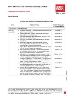 HDFC ERGO General Insurance Company Limited Customer Hdfc Ergo General Insurance Company