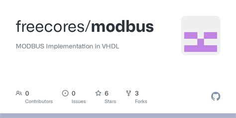 GitHub Freecores Modbus MODBUS Implementation In VHDL