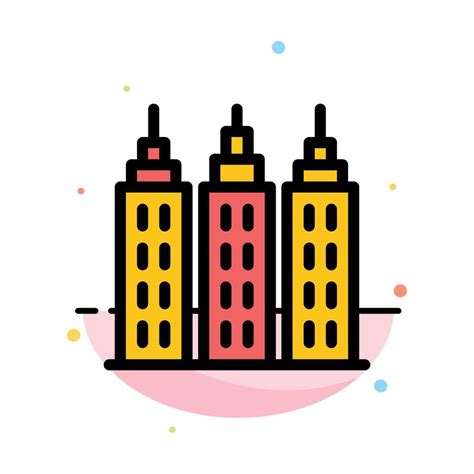 Building Construction Tower Abstract Flat Color Icon Template 14579218