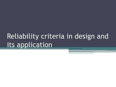 Reliability Maintainability And Availability Pptx Operating Systems Computer Software And