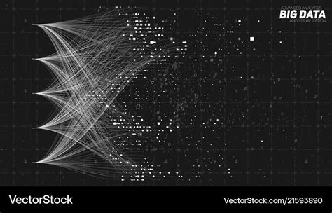 Complex Data Network Visualization Royalty Free Vector Image Complex Data Network Visualization Royalty Free Vector Image