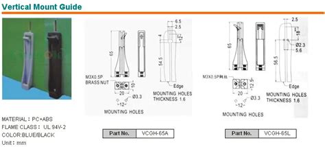 Vertical Mount Guide Pcb Card Guides Nylon Pcb Ejector Pcb Spacer