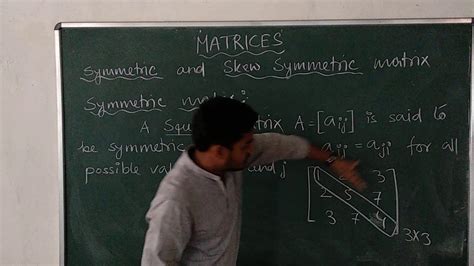 Symmetric And Skew Symmetric Matrix L 11 Youtube