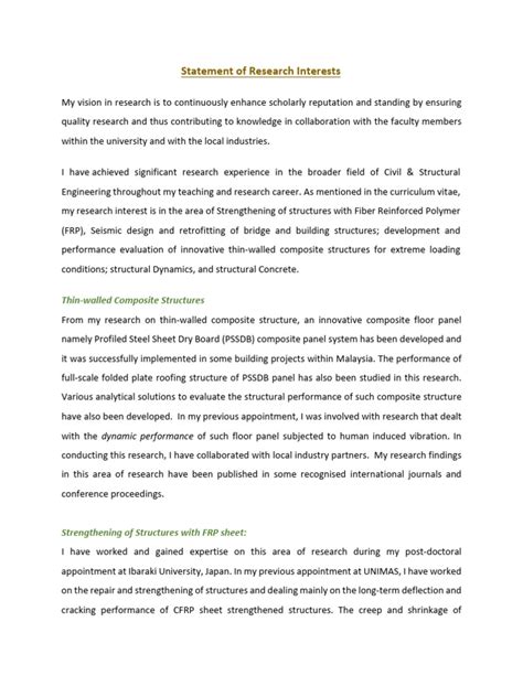 Research Statement Download Free Pdf Fibre Reinforced Plastic Composite Material