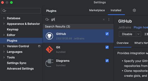 Databases In The Version Control System Datagrip Documentation