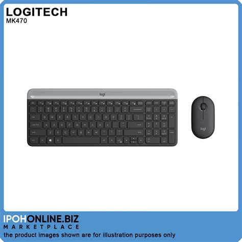 Logitech Mk470 Silent Slim Wireless Keyboard Mouse Combo Shopee Malaysia