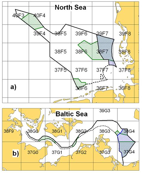 2 Ices Rectangles In The German Eez Of The North Sea A And Baltic