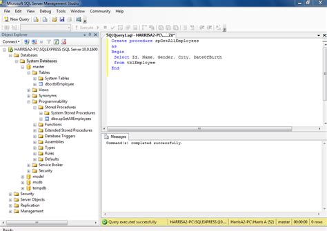 Sql Server Management Studio как создать сервер