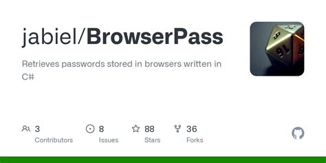 github jabiel browserpass retrieves passwords stored in browsers