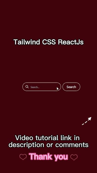 Search Box In Tailwind Css And Reactjs Reactjs Tailwindcss Searchbox