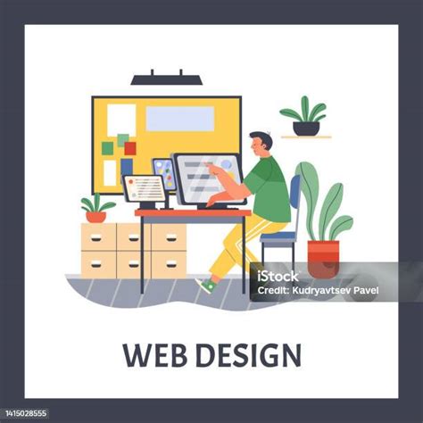 디자이너 플랫 벡터 일러스트레이션이 있는 웹 디자인 배너 또는 포스터 템플릿 가정 생활에 대한 스톡 벡터 아트 및 기타 이미지 가정 생활 계획 그래픽 사용자