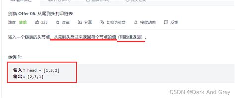 Leetcode 剑指offer 06 从尾到头打印链表 Java 细喔链表 尾结点移动到头节点 Csdn博客