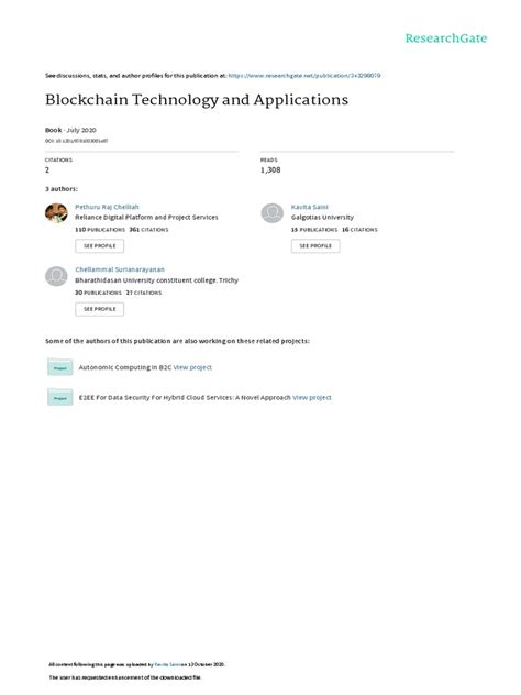 Blockchain Technology And Applications Pdf Distributed Computing Parallel Computing