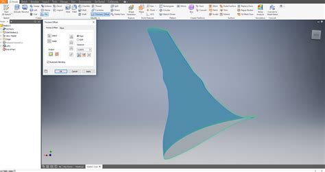 Cant Thicken Lofted Surface Of A Series Of Airfoils Autodesk Community