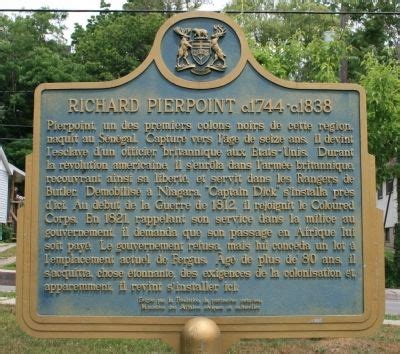 Richard Pierpoint C1744 C1838 Historical Marker