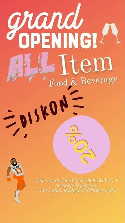 Grand Opening Diskon 20 All Item Youtube