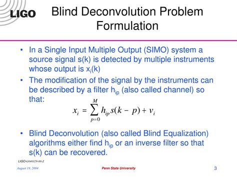 Ppt Extracting Signals Via Blind Deconvolution Powerpoint Presentation Id3609681