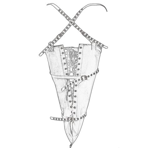 Pu Leather Over Shoulder Arm Binder Body Harness Bondage Restraints Glove Sleeves Harness