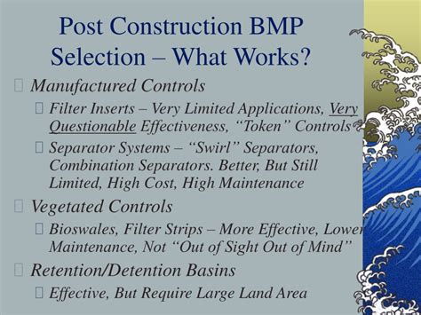 Ppt Installation Inspection And Maintenance Of Post Construction Bmps