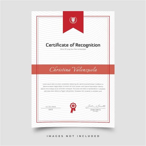Premium Vector Vector Certificate Template