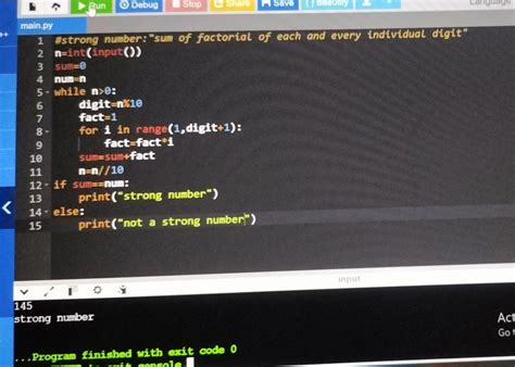 Atluri Thereesha On Linkedin Strong Number Python The Beautiful Thing About Learning