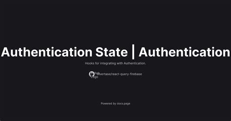 Authentication State Authentication