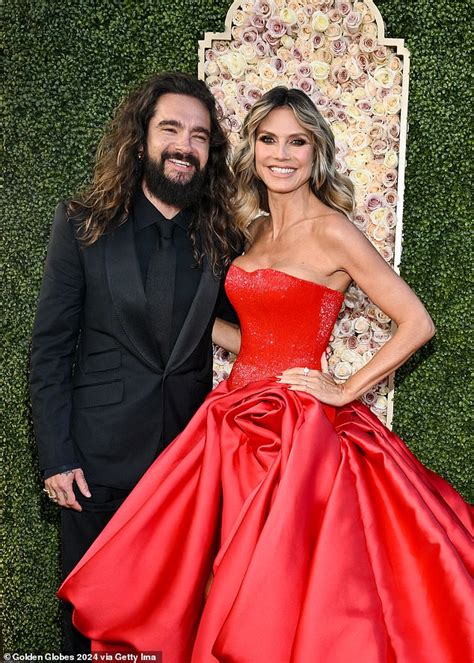 Heidi Klum 50 Puts On A Very Busty Display In Racy Lbd As She Joins