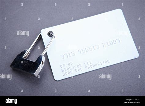 Credit Card With Lock Stock Photo Alamy