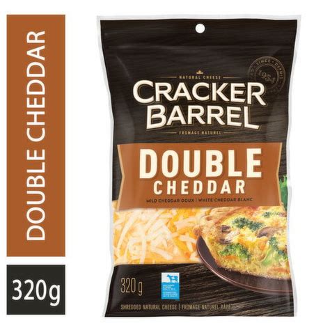 Cracker Barrel Double Cheddar Shredded Cheese Quality Foods